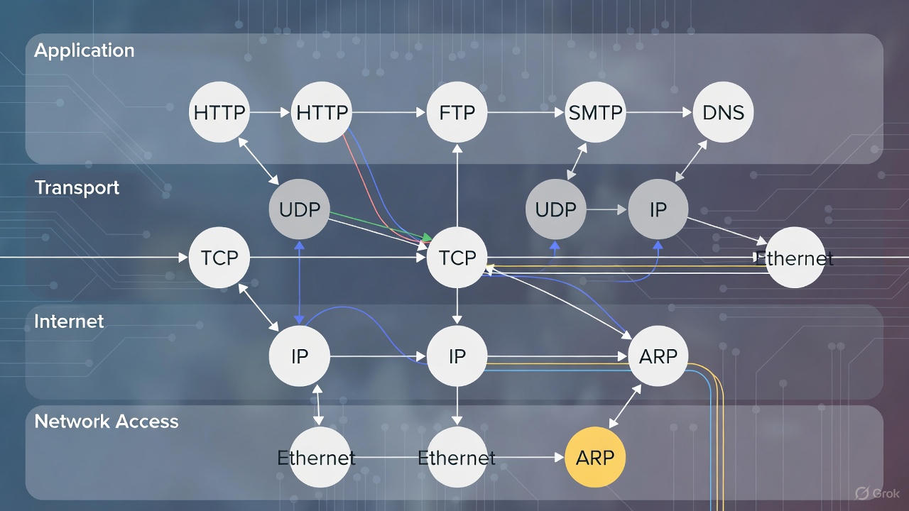 [정보처리기사] 제 8편 – TCP/IP 완전 정복 (핵심 개념 + 포트번호 + 계층 역할) - 비전공자 개발자 제로의 성장 블로그 | 제로투데브